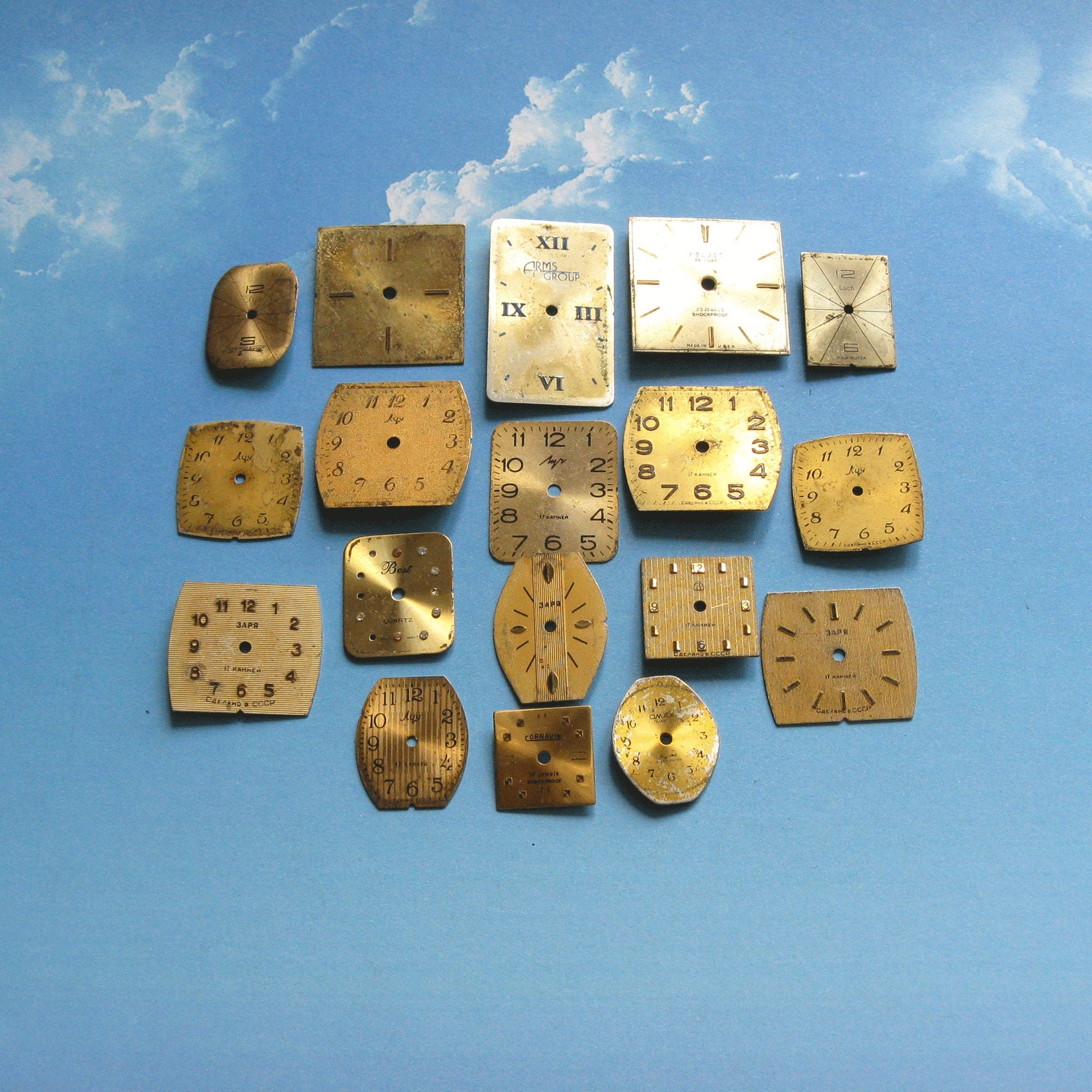 18 pcs Vintage Watch Faces Altered Art Gear Classic Watch | Etsy