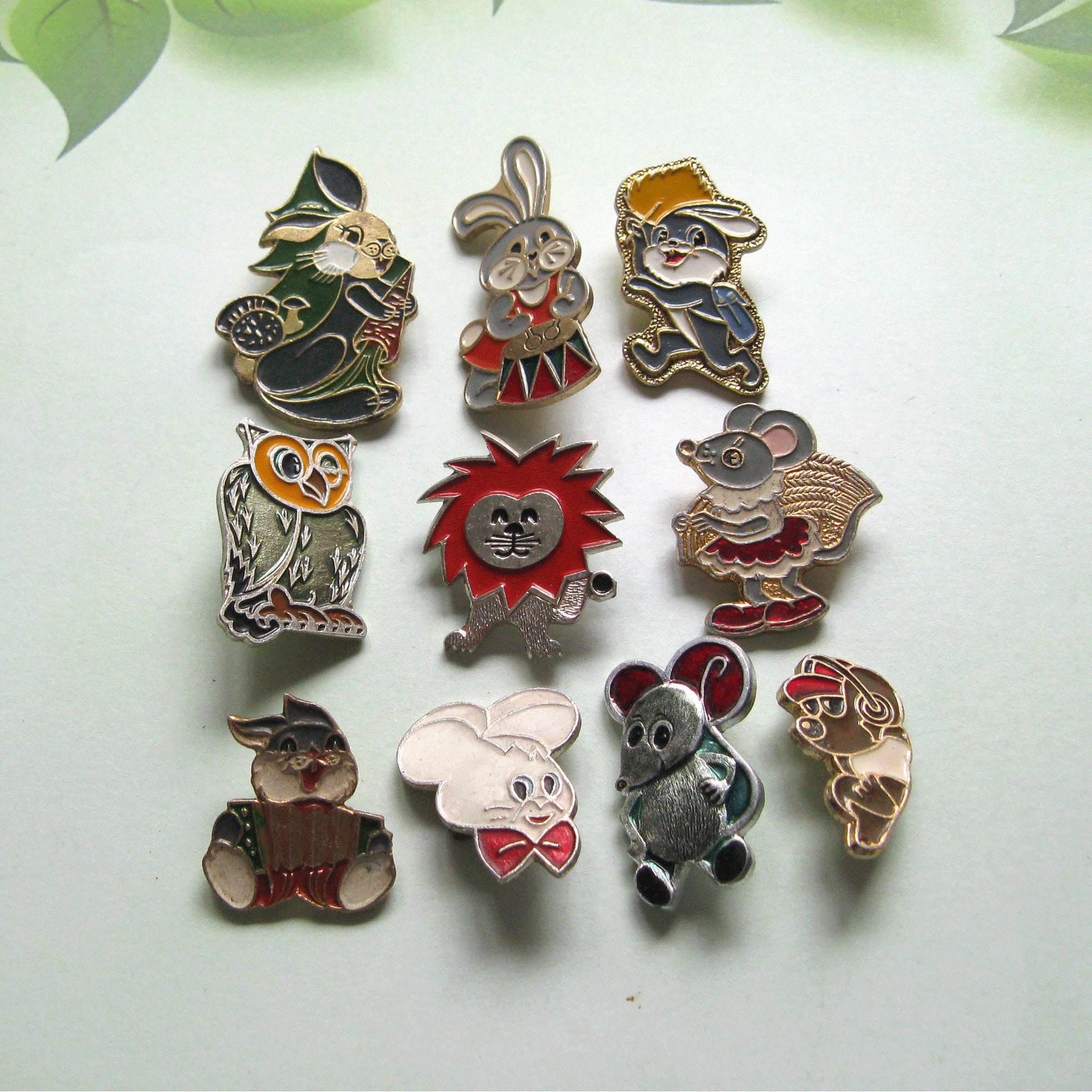 Vintage Cartoon Characters Pins Cartoon Badges Pins for - Etsy