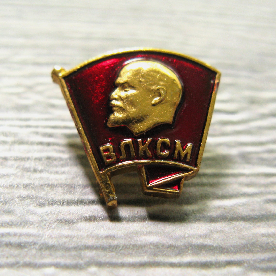 Soviet Lenin Badge Komsomol Pin Made in USSR 80's | Etsy
