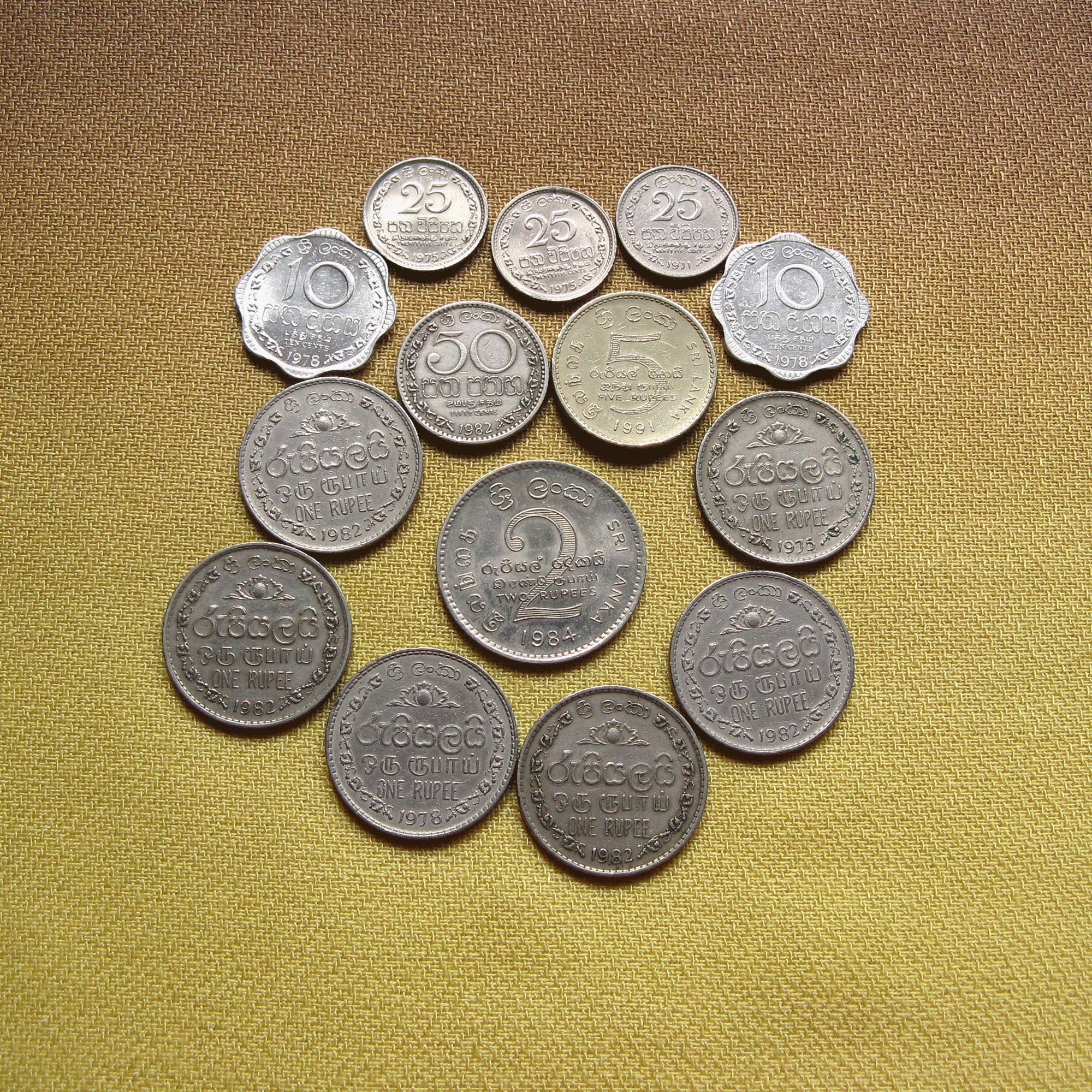 Vintage Sri Lanka Coins Coins for Jewelry Making Rupee and | Etsy