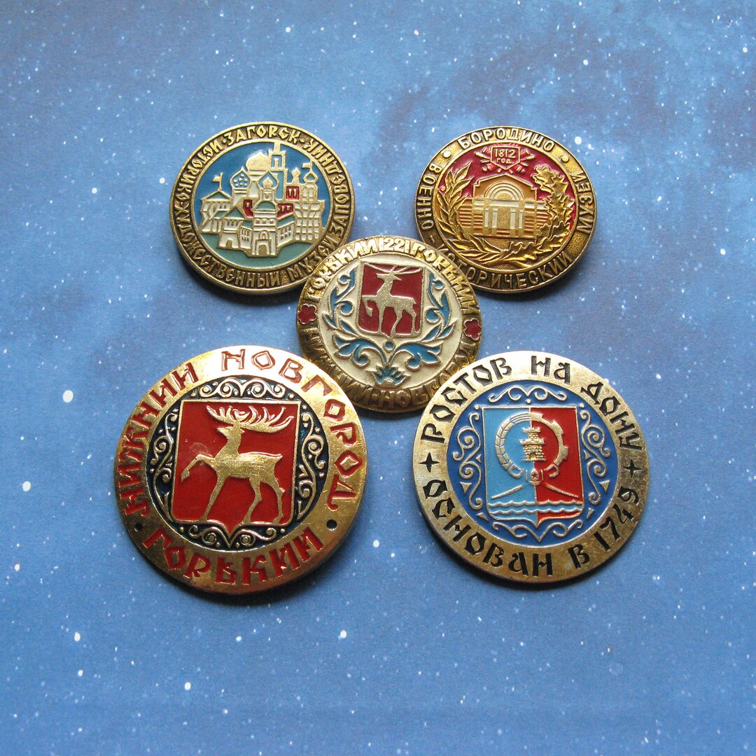 Russian Cities Pin, Rostov Pins, Novgorod Pins, Gorky Pins, Emblems of ...