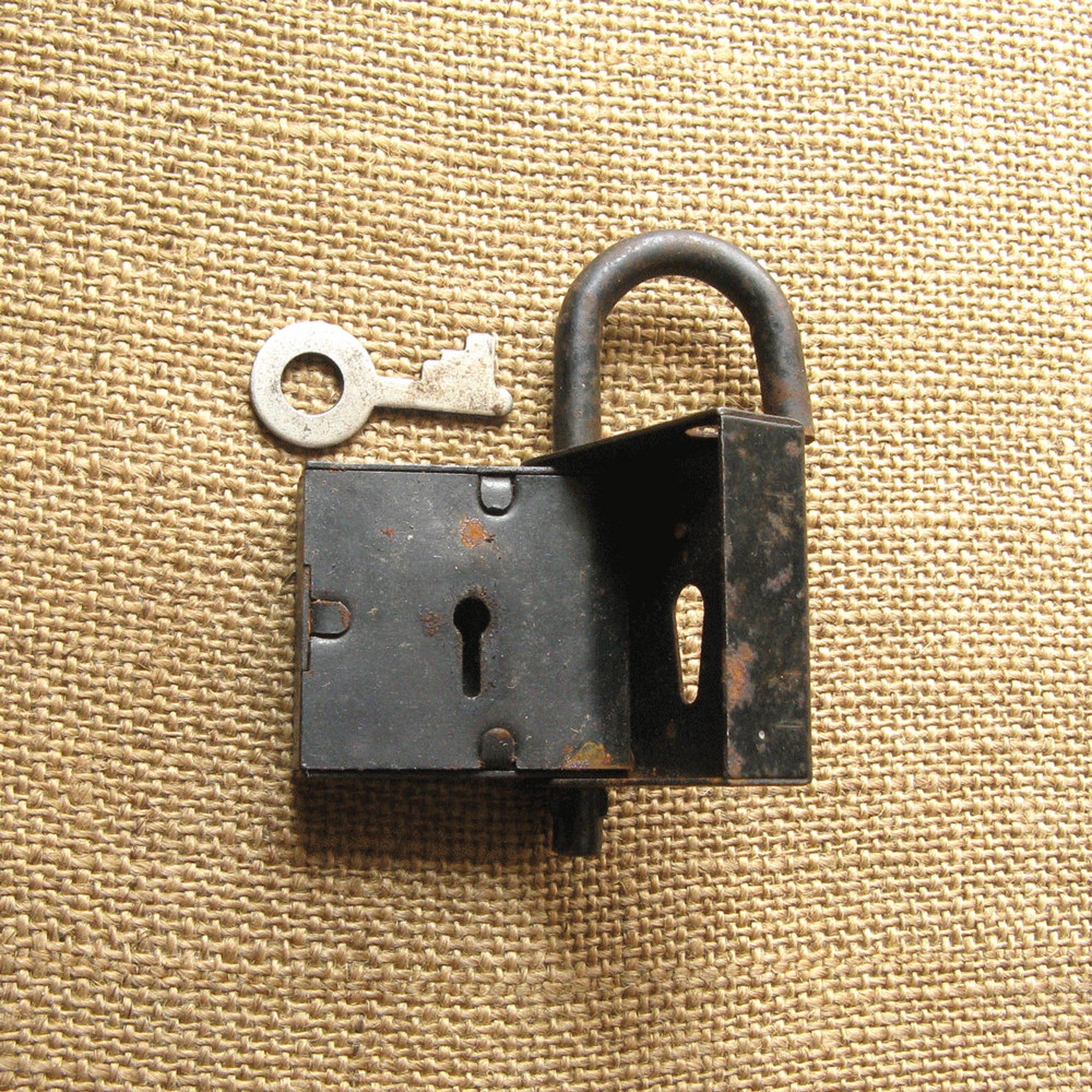 Vintage Lock Padlock With Key Working Padlock Cottage Chic | Etsy