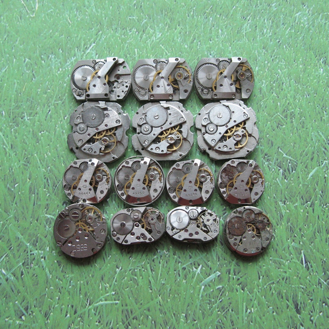 14 Pcs Assorted Watch Movements Small Watch Movements - Etsy