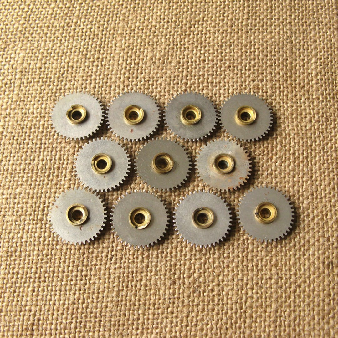 Vintage Brass Clock Cogs: Steampunk Assemblage Parts - Etsy