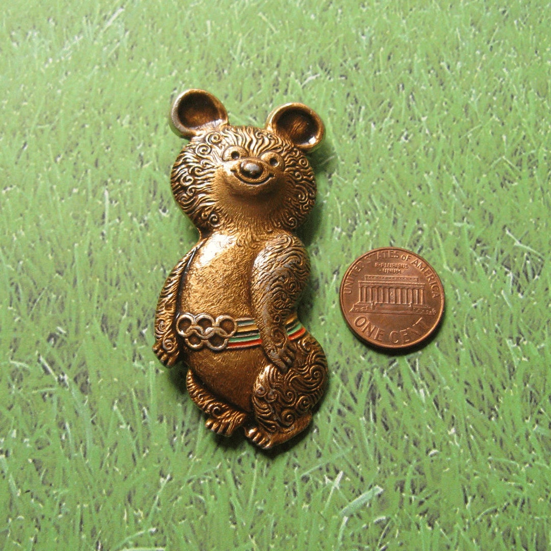 Olympic Games 80 Moscow Games Symbol Russian Bear Symbol - Etsy