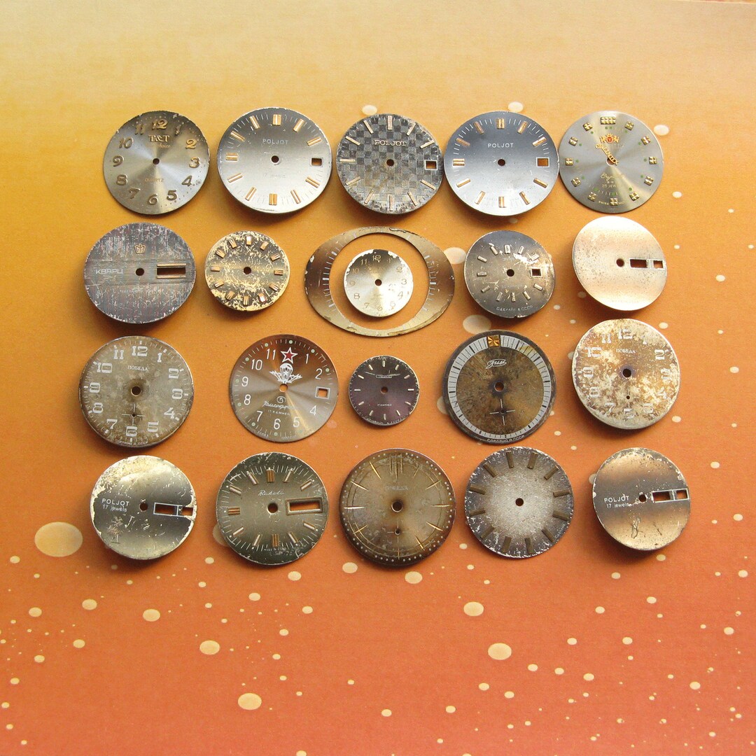 Vintage Watch Faces, Antique Dials Parts, Dials for Steampunk, Jewelry ...