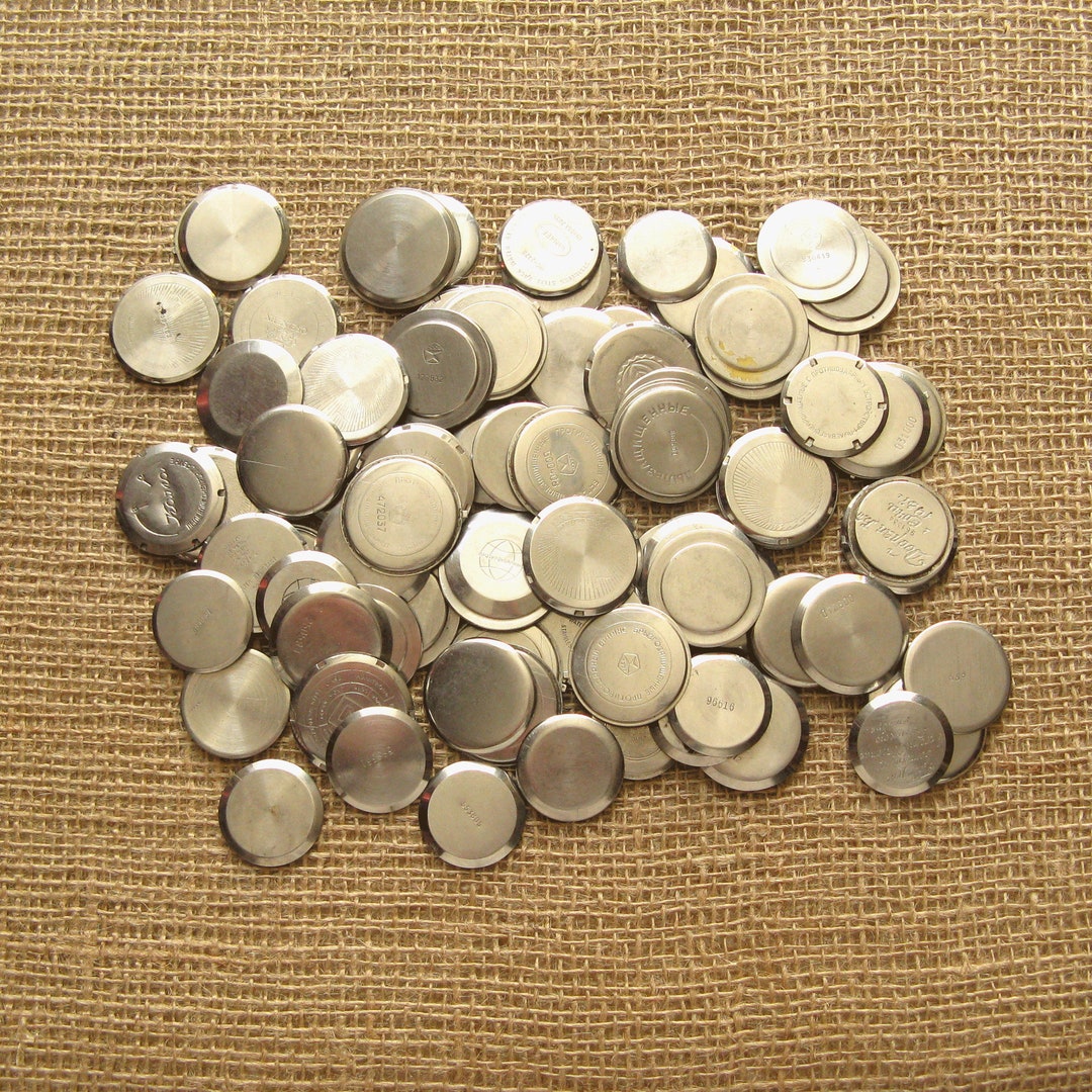 20 Assorted Watch Backs, Vintage Watch Parts, Steam Punk Supplies ...
