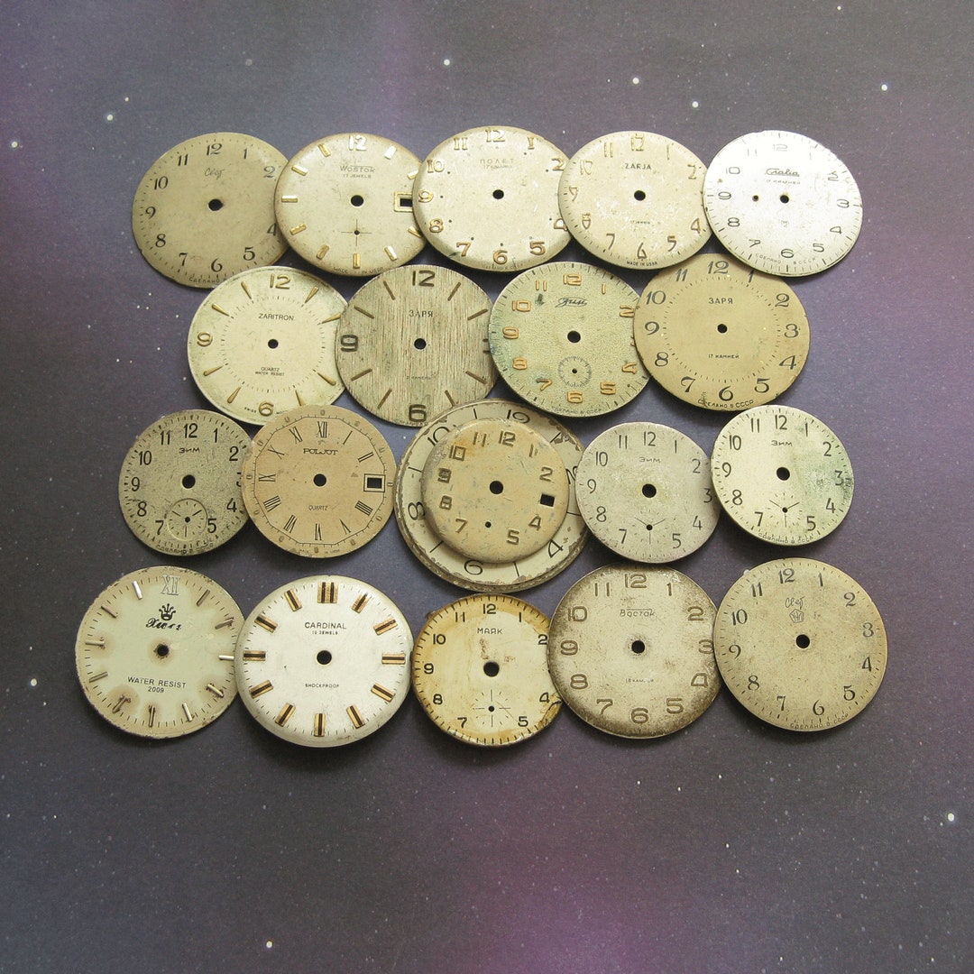 Vintage Watch Faces, Antique Dials Parts, Dials for Steampunk, Jewelry ...