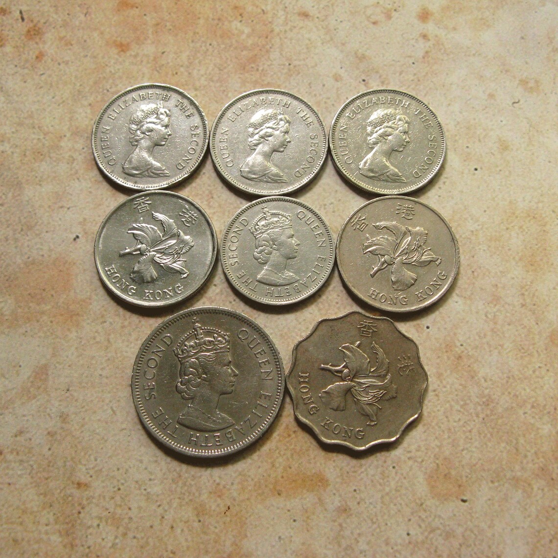 Hong Kong Coin Set: Vintage Cents and Dollars, Collectible Currency - Etsy