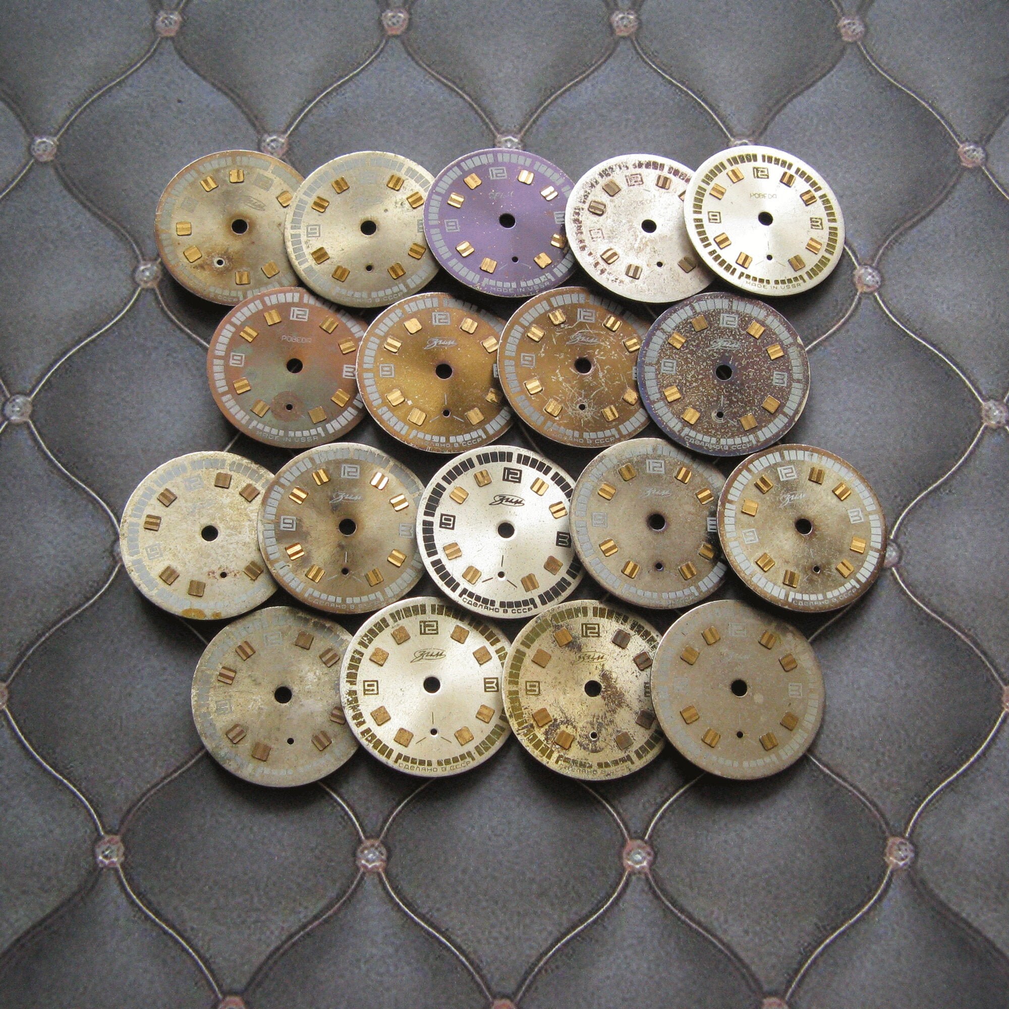 18 pcs Vintage Watch Faces Zim Watch Faces Round Watch Face | Etsy