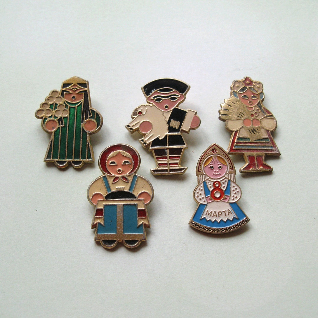 Vintage Cartoon Characters Pins, Fairy Tale Pin, Cartoon Pins, Pins for ...
