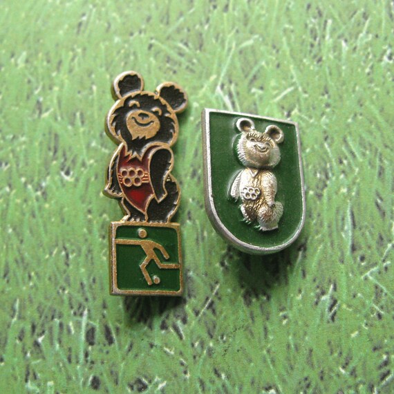 Soviet Pins, Olympic Games 80, Moscow Games Symbol, R… - Gem