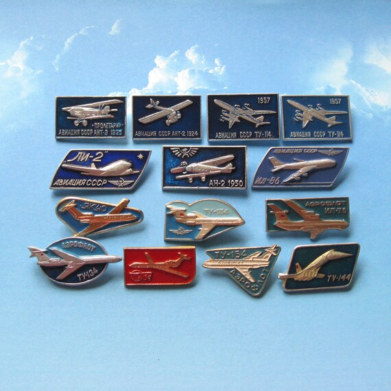 Soviet Airplane Pins Airplane Theme Air Force Pin Airplane | Etsy