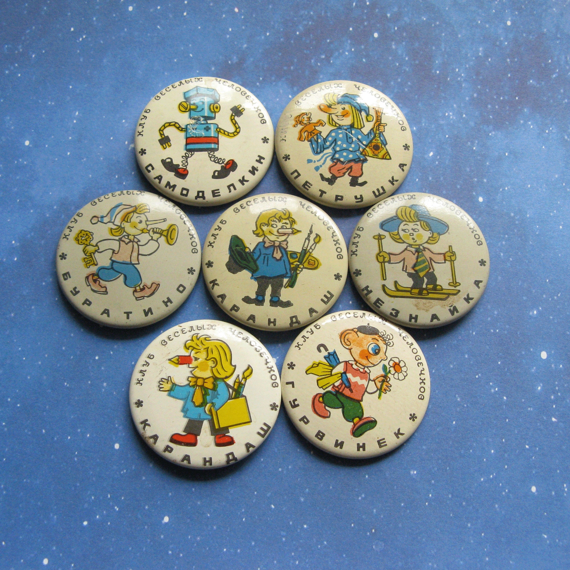 Vintage Cartoon Characters Pins Fairy Tale Pin Cartoon Pins - Etsy
