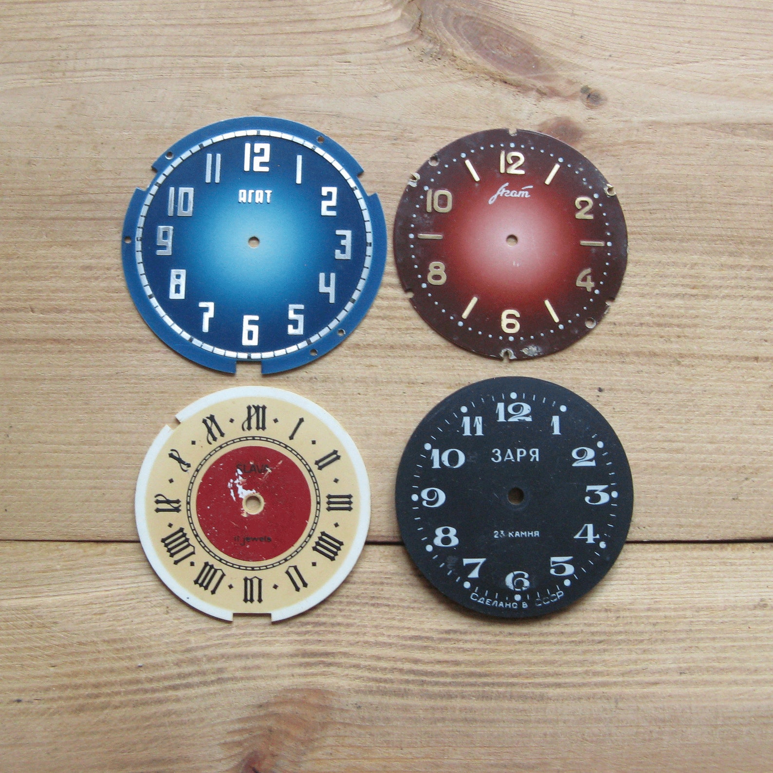 Alarm Clock Faces Vintage Alarm Clocks Retro Clock Parts - Etsy