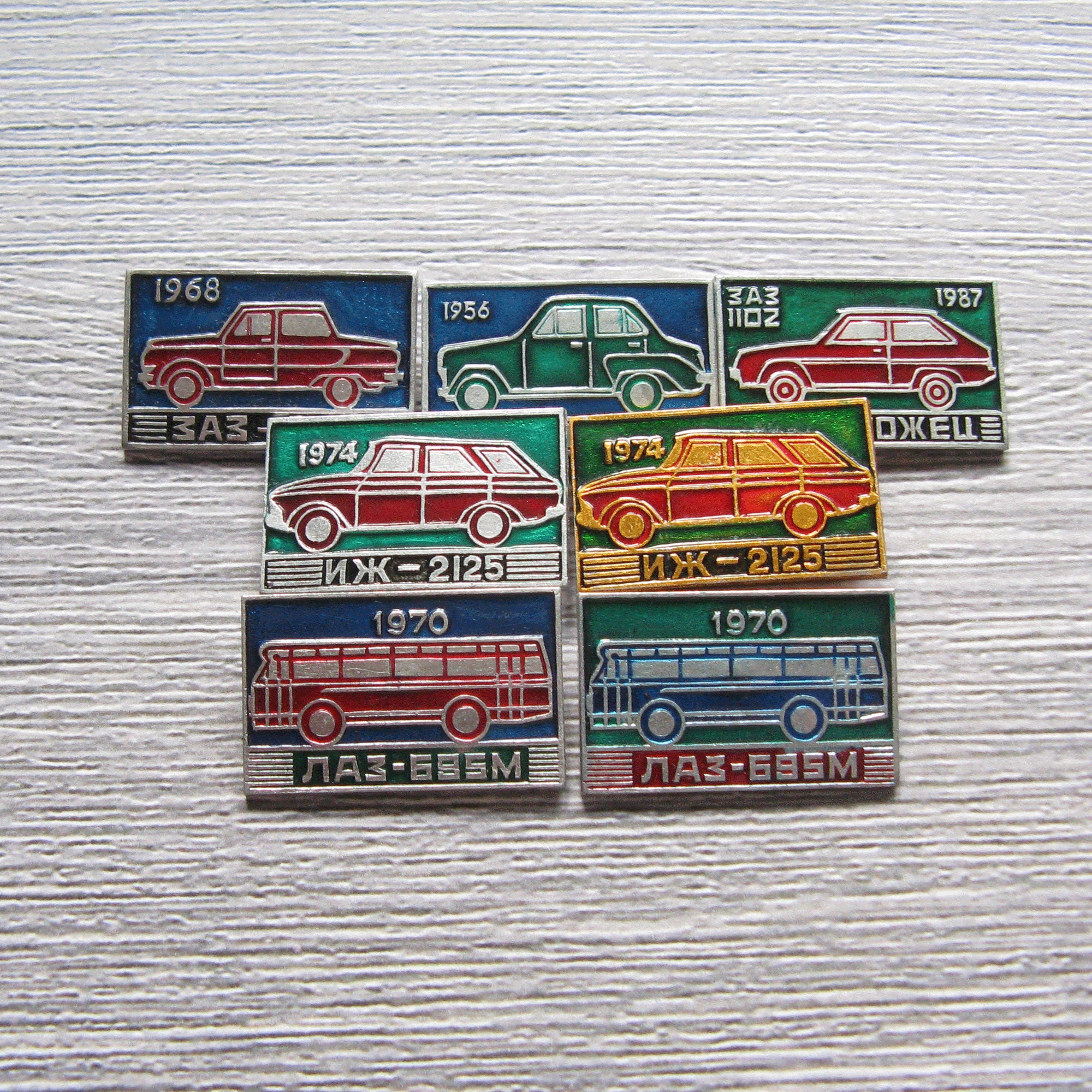 Vintage Cars Pins Industrial Badge Car Party Antique Cars | Etsy