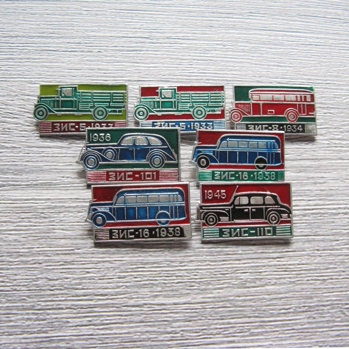 Vintage Cars Pins Industrial Badge Car Party Antique Cars | Etsy