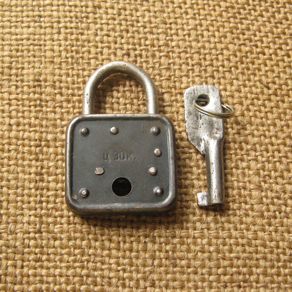 Small Antique Padlock Wedding Lock Love Lock and Key Retro | Etsy
