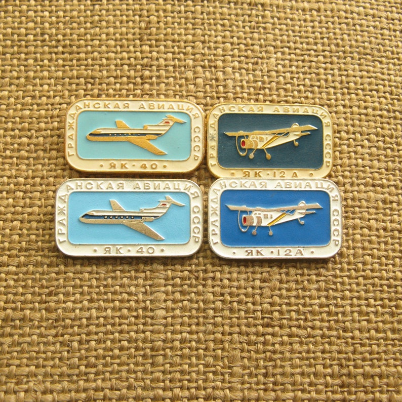 Vintage Aviation Pins Airplanes and Helicopters - Etsy
