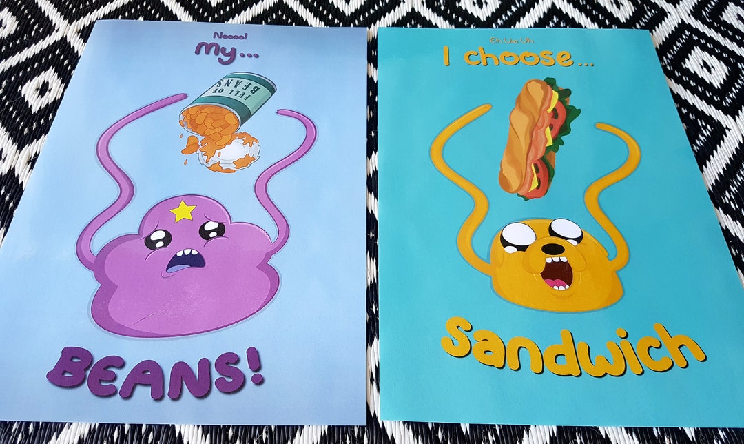 Adventure Time Poster Prints LSP and Jake the Dog - Etsy