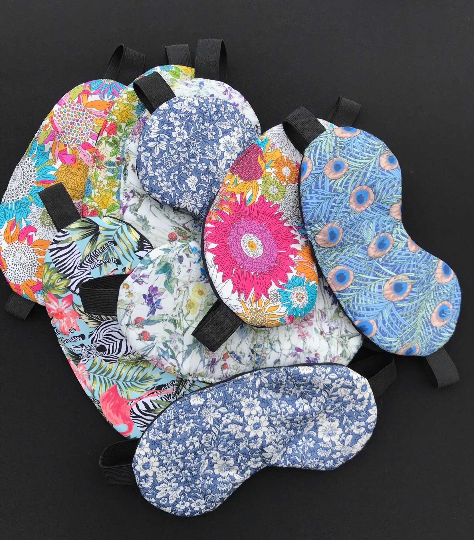 Sleep mask Liberty eye mask lavender travel mask sleeping | Etsy