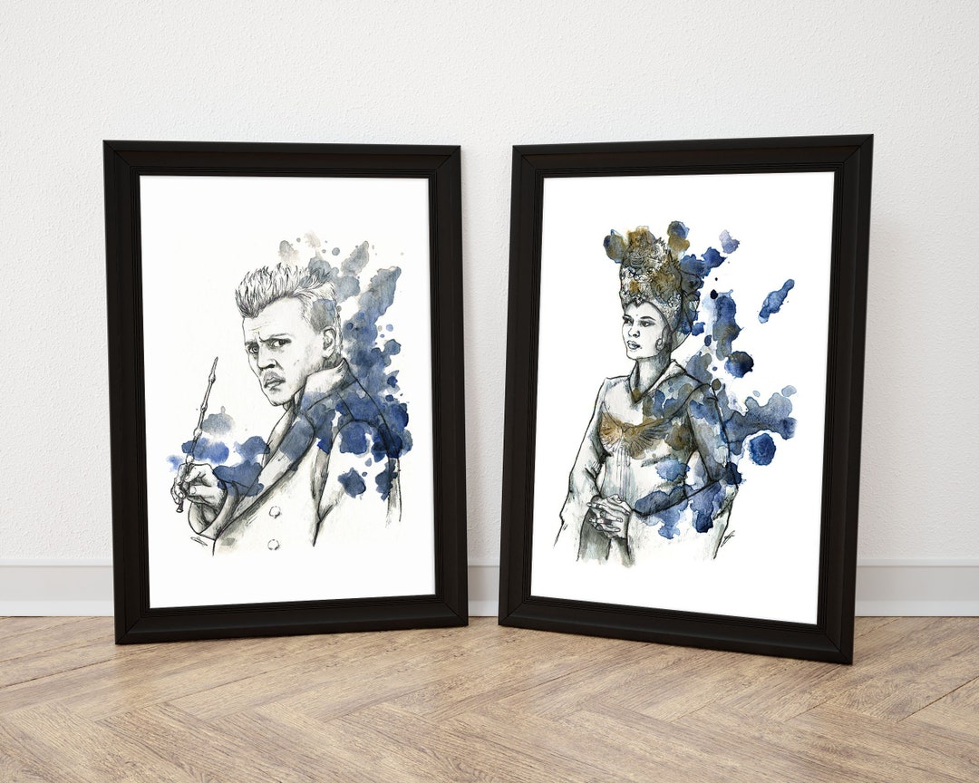 Watercolor Drawing Based on the Magical World, Characters From the Saga ...