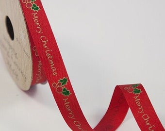 10mm Handmade/homemade With Love Satin Ribbon Christmas - Etsy