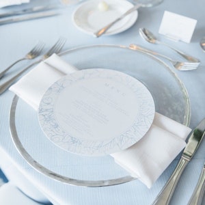 Silver Rimmed Clear Glass Charger Plate 32cm Diameter Wedding Event ...