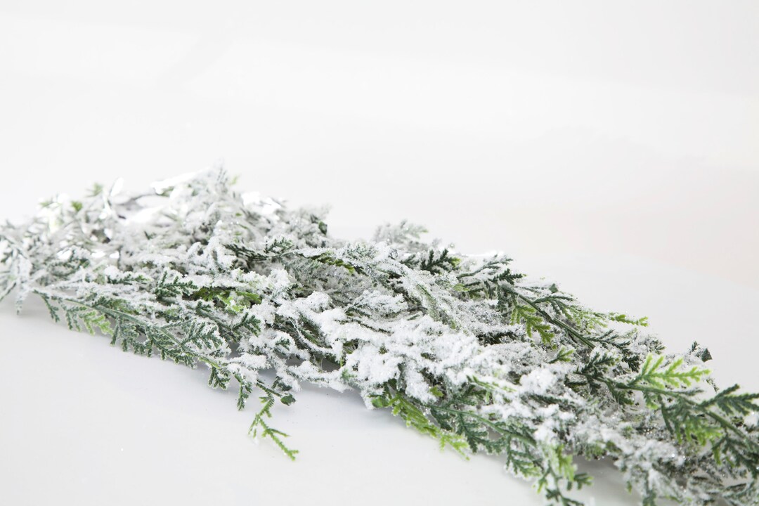 Artificial Snowy Spruce Hanging Foliage 88cm Hanging Christmas Home ...