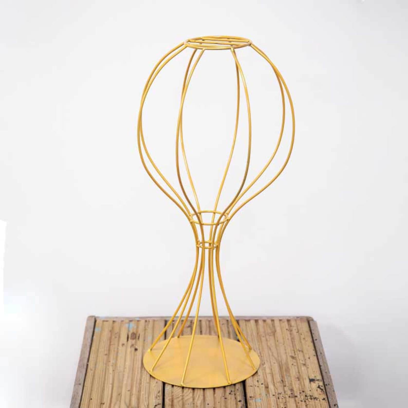 Metal Wire Gold Flower Stand Centrepiece Wedding Aisle Plinth - Etsy