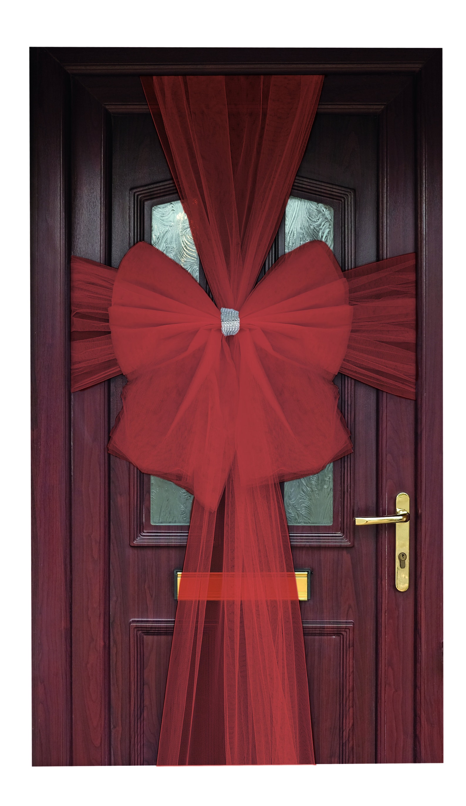 Christmas Door Bow Window Bow 8 Colours Christmas Wreath | Etsy