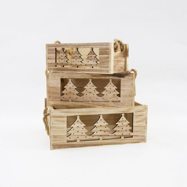 Wooden Storage Crate - Etsy