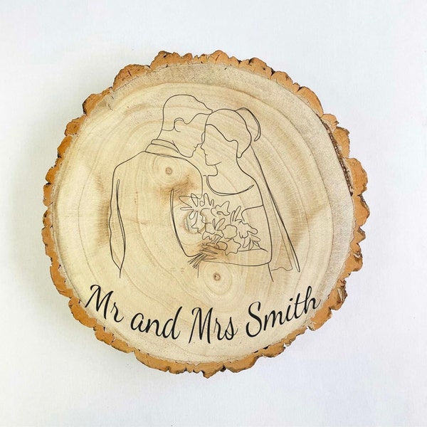 Wood Slices Rustic Wood Slice Plate / Cake Stand - 5 Size Choices For ...