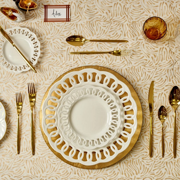 4 Dinner Plates - Etsy