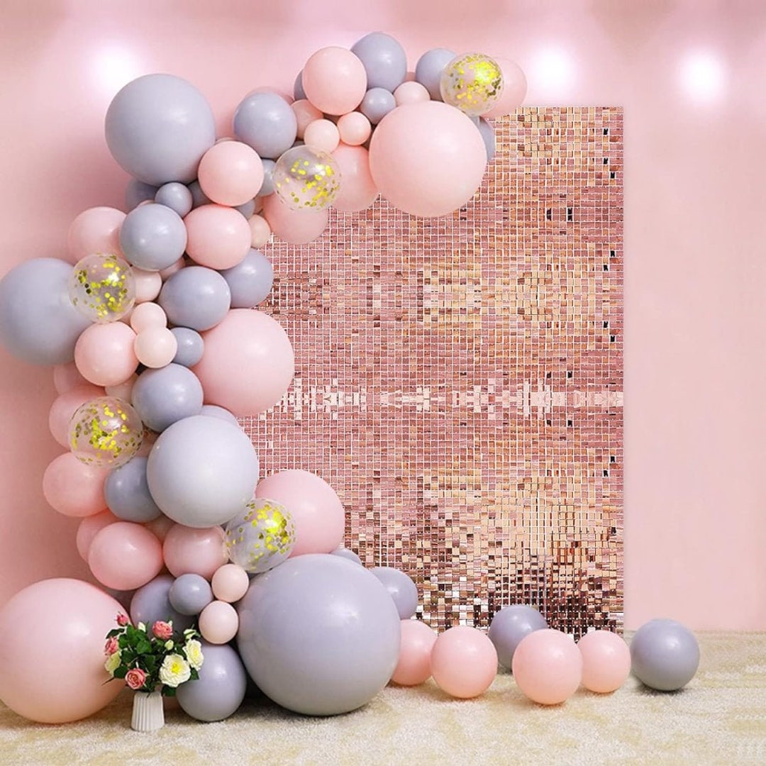 Shimmer Mirror Sequin Tile Panel 35cm X 35cm Backdrop Square Grid Party ...
