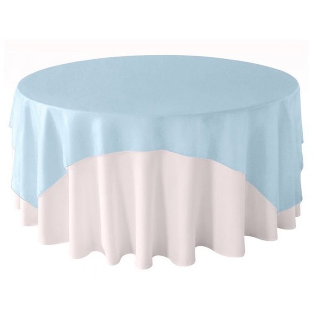 Organza Table Overlays 90 X 90 Inches Various Colours Party Wedding ...