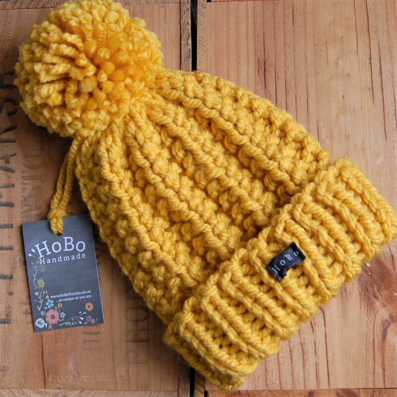 Yellow Knit Hat Women - Etsy