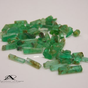 Natural Raw Green Hexagon Crystal Emerald Gemstones,collectibles Gem ...
