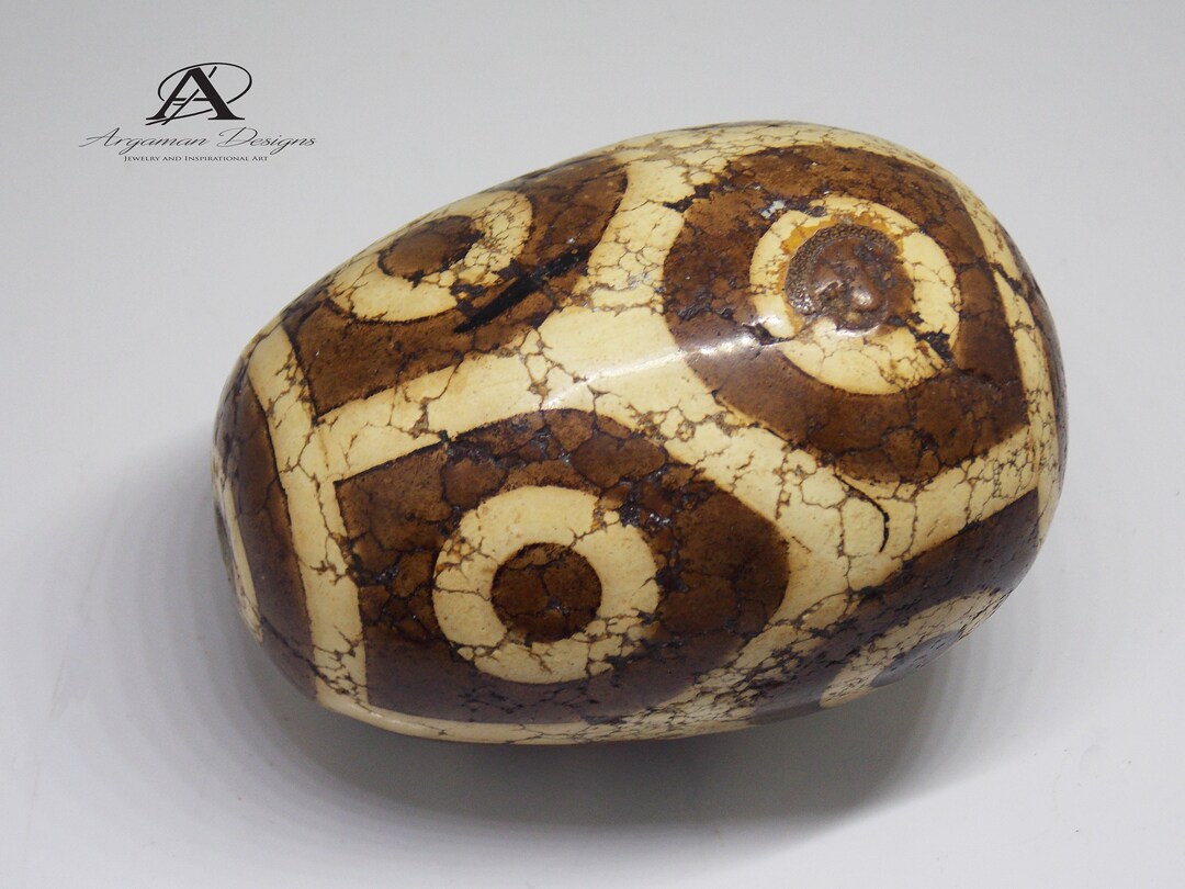 Dzi Ancient Agate Bead , Collectible Bead , Tibetan Dzi Bead, Ancient ...