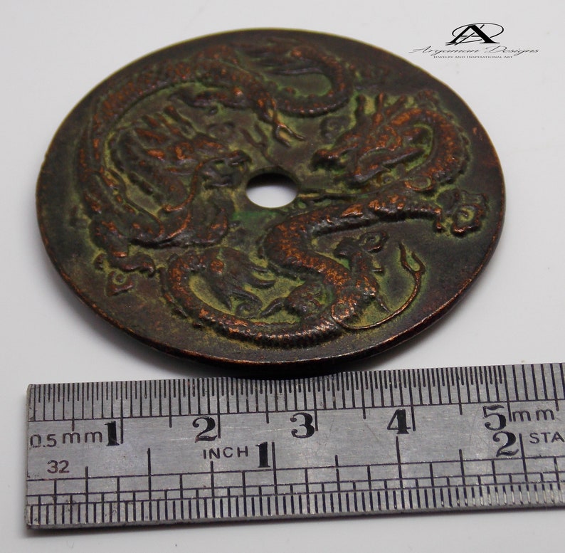 Ancient dragons coin Collectible coin Tibetan copper | Etsy