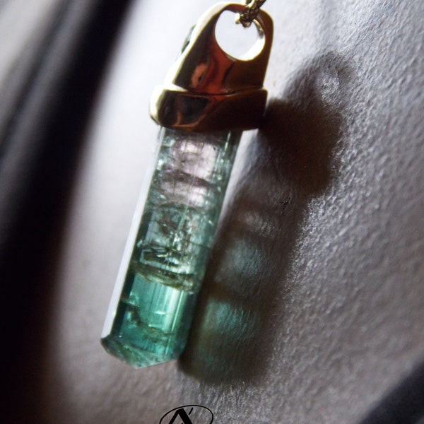 Watermelon Tourmaline Pendant - Etsy
