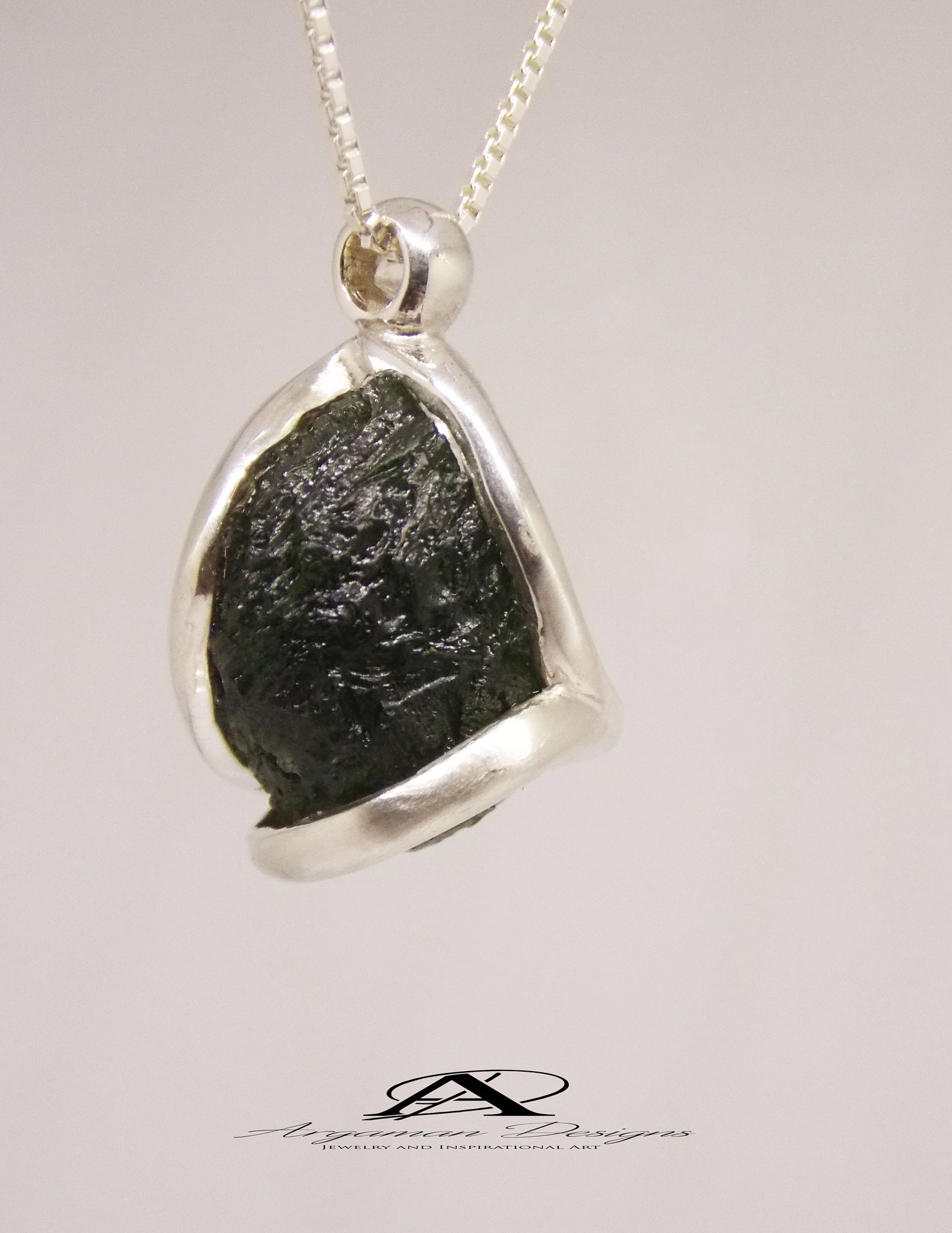 Large Exquisite Green Moldavite Pendant Ooak Natural - Etsy