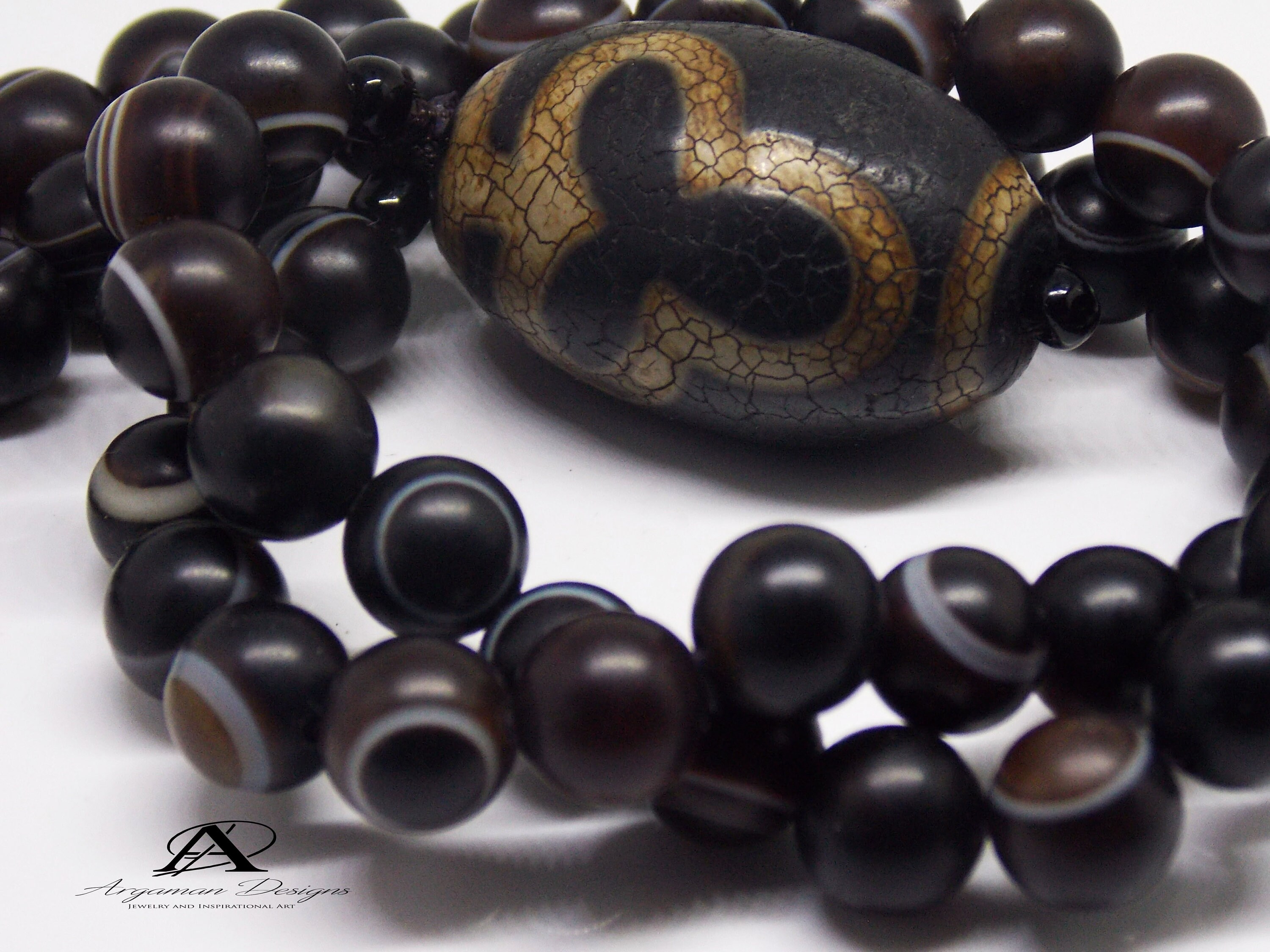 Dzi Ancient agate jewel Collectible Jewel Tibetan Dzi bead | Etsy