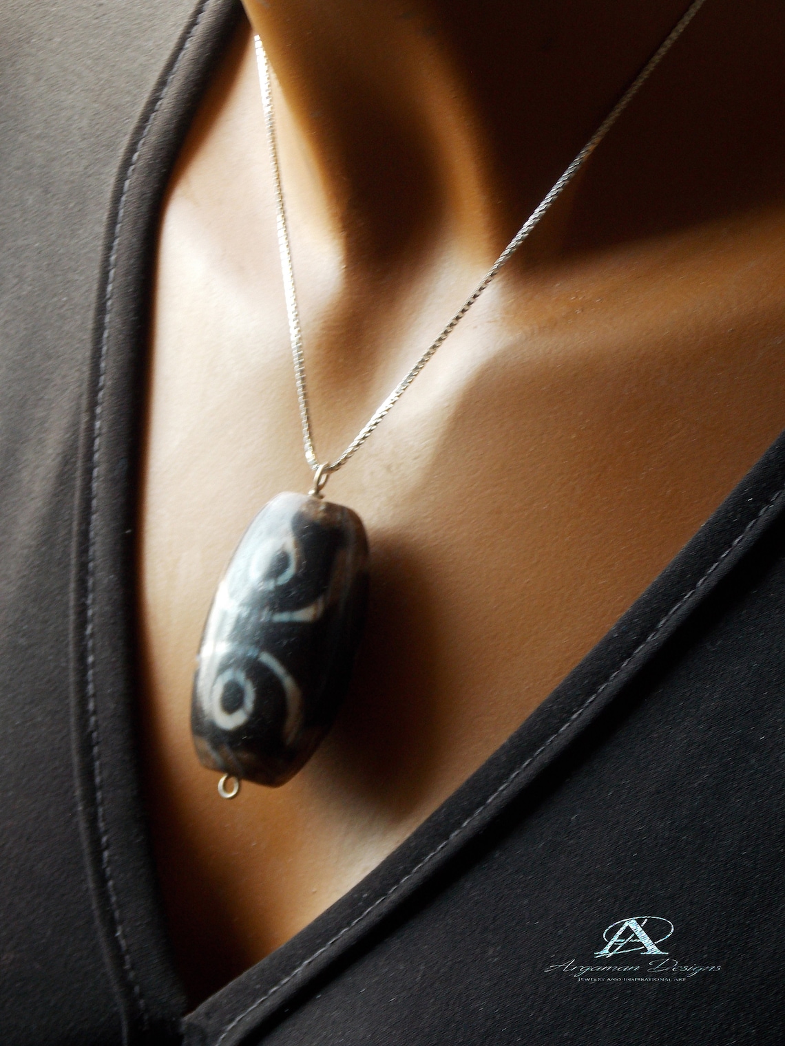 Dzi Ancient agate jewel Collectible Jewel Tibetan Dzi bead | Etsy