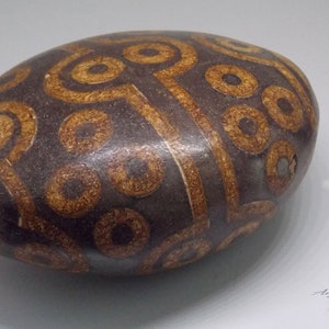 Large Dzi Ancient , Collectible Ancient Gems , Tibetan Dzi Bead ...