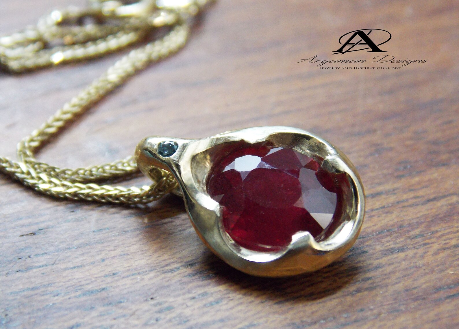 Ruby Star Gold Pendant 14K Natural Ruby Star Jewelooak - Etsy