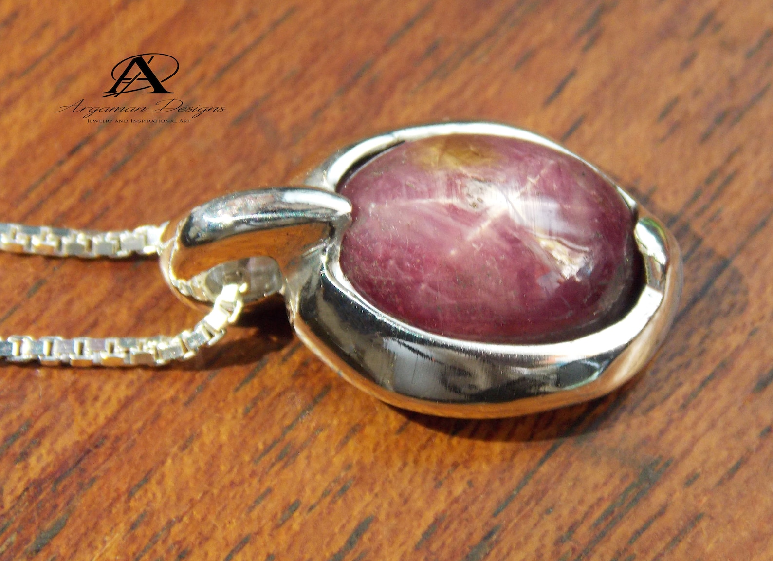 Gorgeous Silver Natural Star Ruby Pendant That Elevates | Etsy