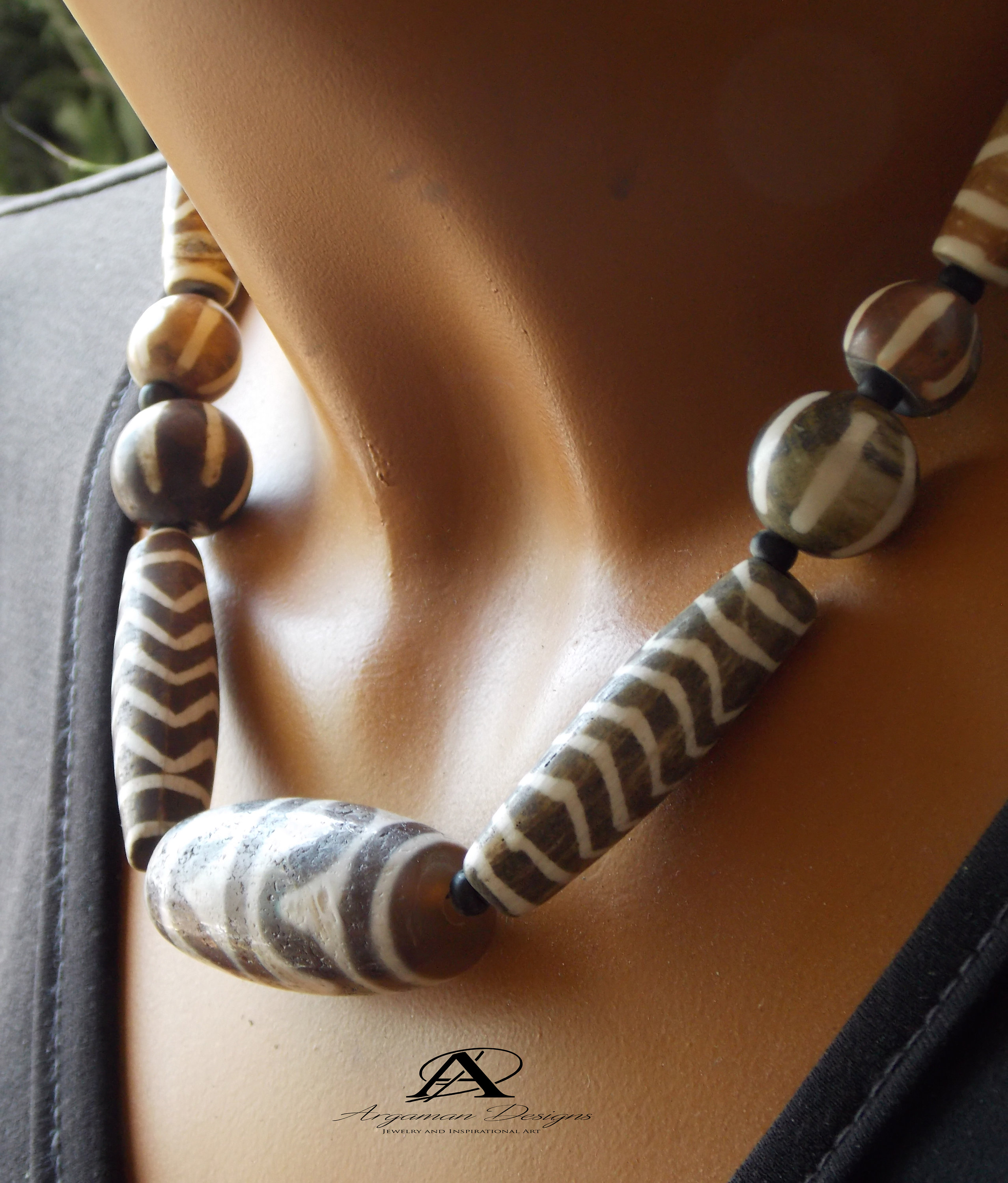 Dzi Ancient agate jewel Collectible Jewel ethnic jewelry | Etsy