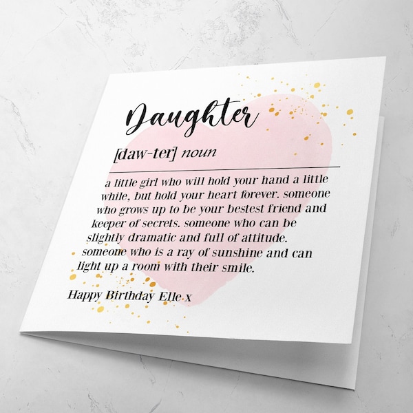 Adult Daughter Birthday Card - Etsy