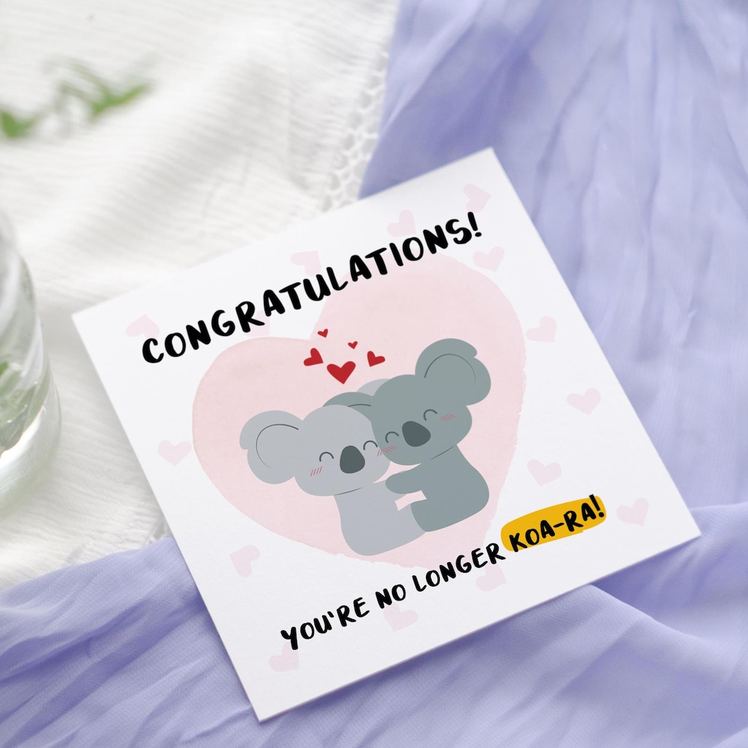 Koala Engagement Card | Happy Engagement | Roka | Indian Punjabi Desi ...